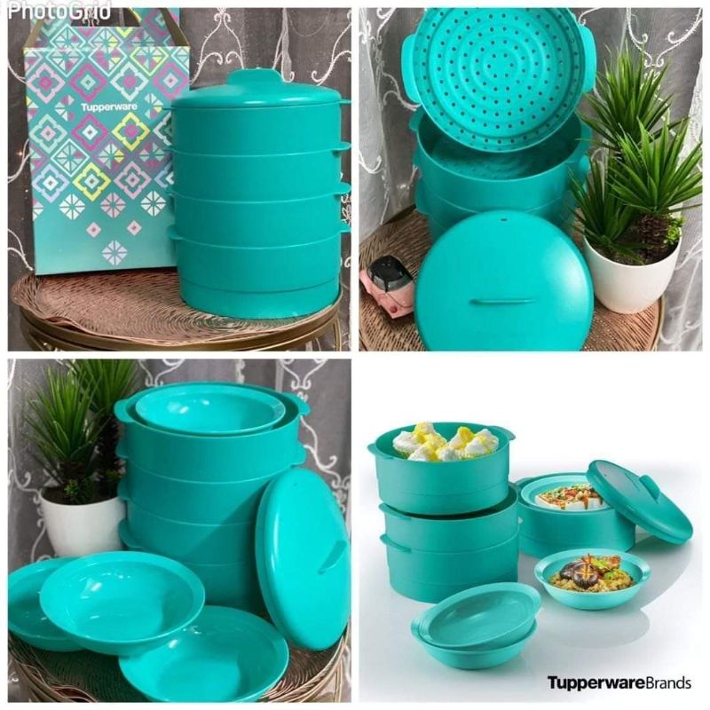 Steam-it Tupperware 4 Layer -- 1 set | Shopee Malaysia