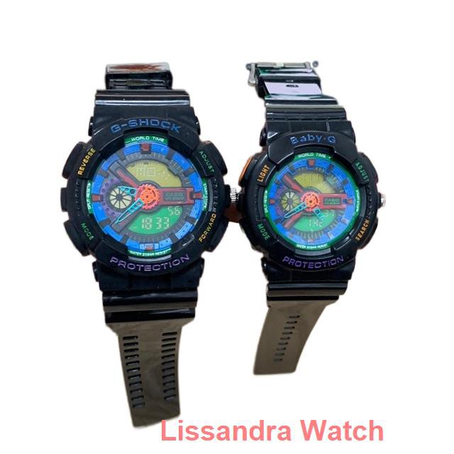 Men's Watches ♣ G SHOCK GA110 COUPLE SET DIGITAL ANALOG WATCH | Shopee ...