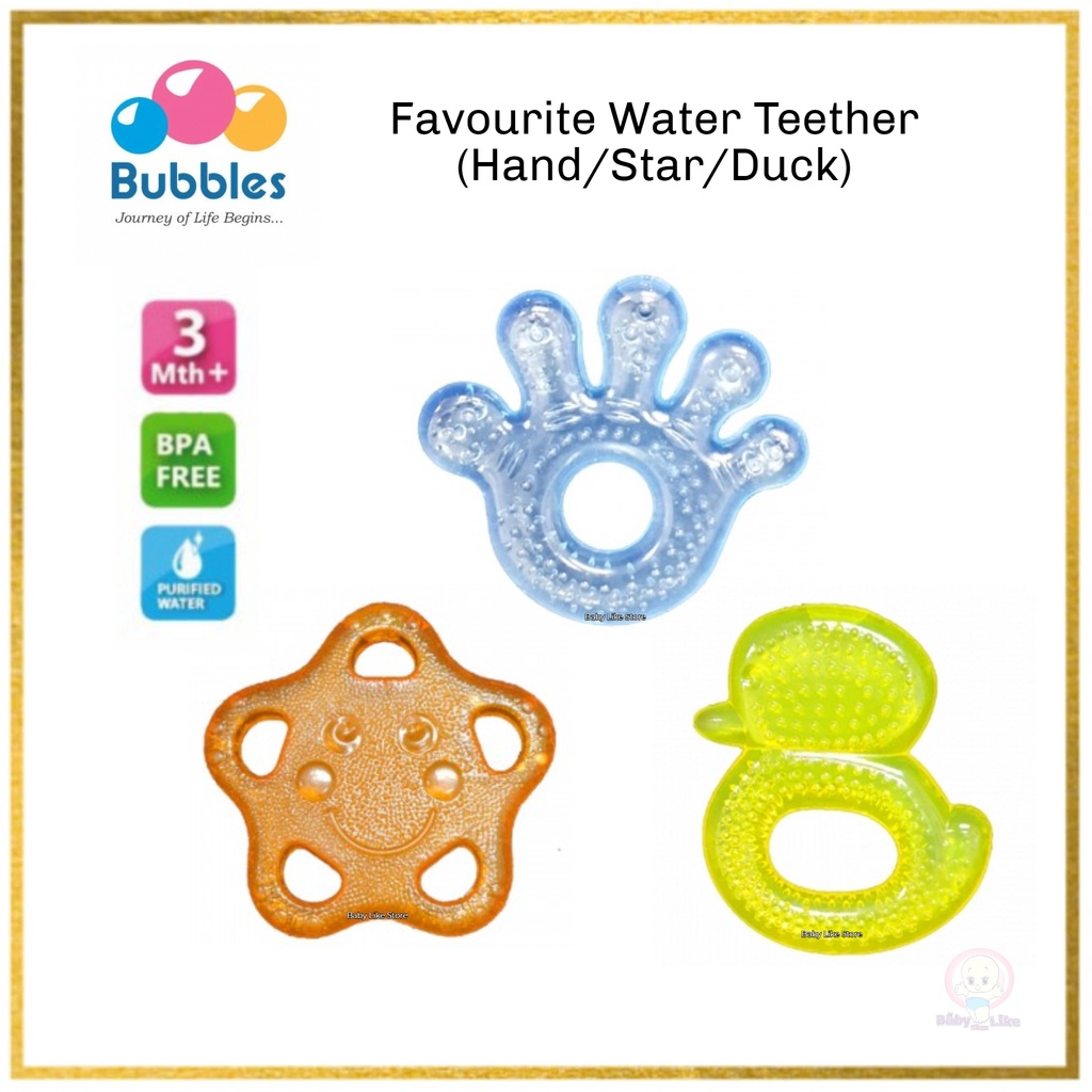 Bubbles Favourite Water Teether (Hand/Star/Duck) | Shopee Malaysia