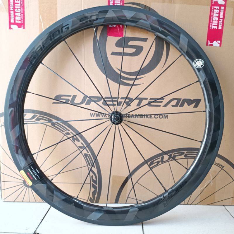 SUPERTEAM RIDEZ RACING 50 CARBON WHEELSET RIM BRAKE 50 MM | Shopee Malaysia