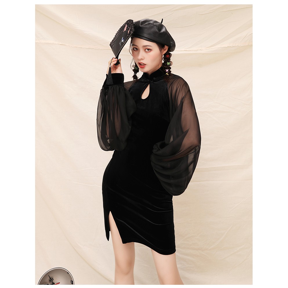 Sexy Costume Chinese Cheongsam Cosplay Pajamas Set Made of extremely ...