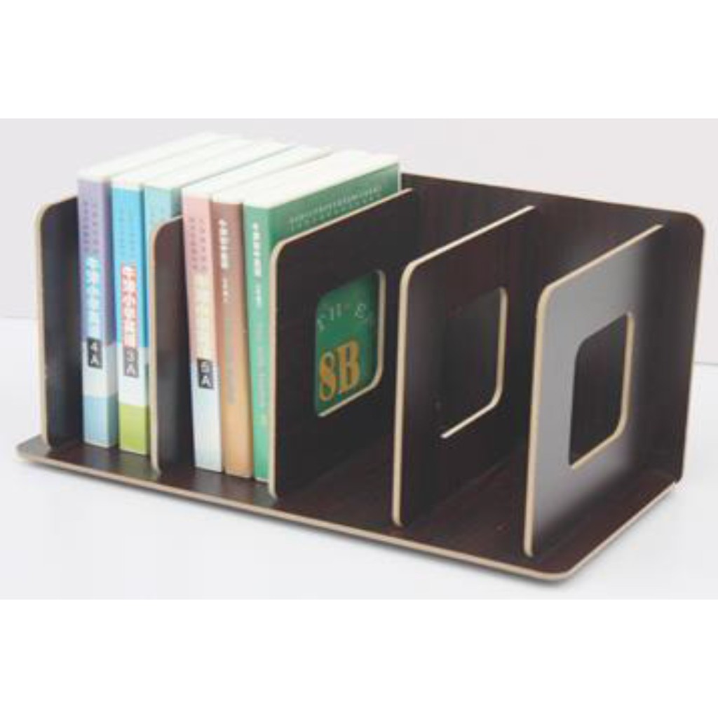 Wooden desktop book rack, DIY Wooden table book rack, wooden book shelf ...