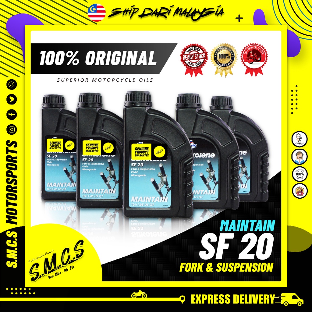 SIKOLENE RSF 10 MAINTAIN SUSPENSION FLUIDS 1L [𝟭𝟬𝟬% 𝗢𝗥𝗹𝗚𝗜𝗡𝗔𝗟] Minyak Fork Oil Suspension Minyak ...