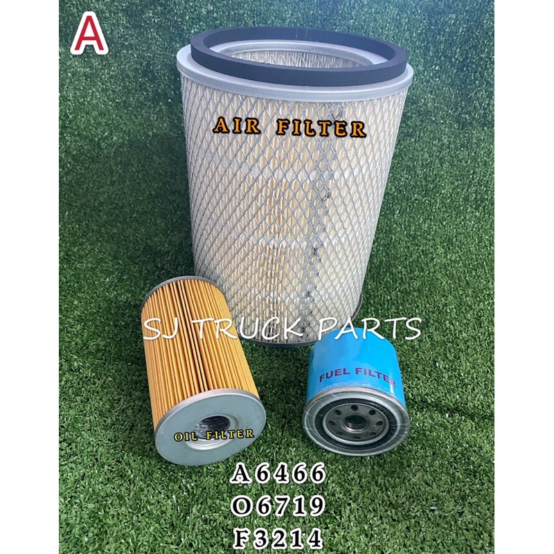 ISUZU /HICOM (1ton-3ton) Service Filter Kit Set @Air Filter +Oil Filter ...