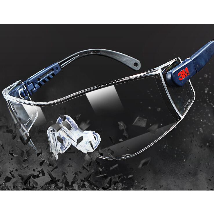 3M anti-impact, anti-chemical splash, anti-impact, safety glasses, anti ...