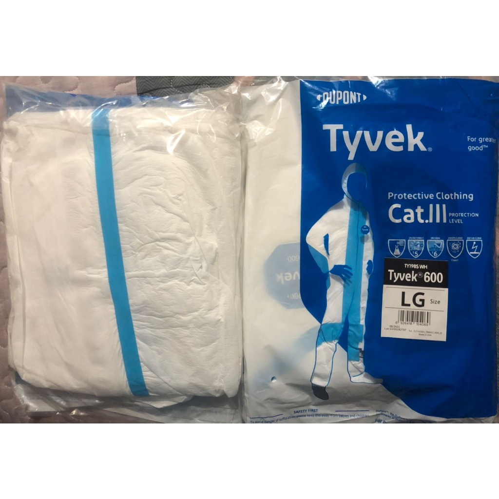 Disposable Coverall Tyvek 600 Medical PPE Dupont Xpert Expert Isolation Gown PPE Suit ...