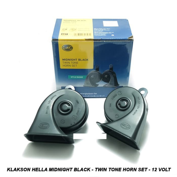 (100% ORIGINAL) HELLA MIDNIGHT BLACK TWIN TONE BM HORN 12V | Shopee ...