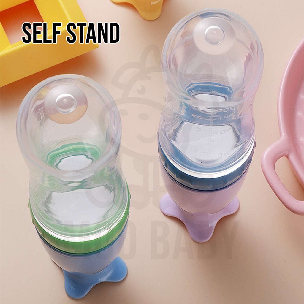 Moo Baby Sudu Baby Squeeze Feeder With Cover Baby Feeding Spoon Feeder ...