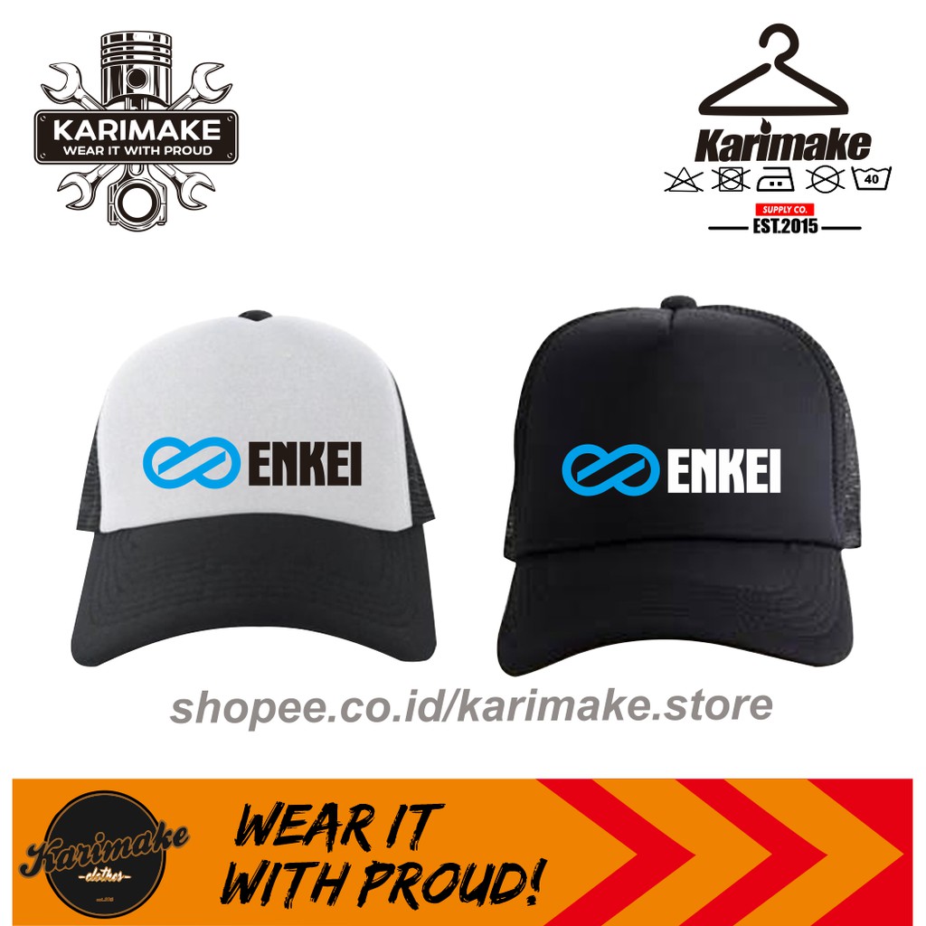 KARIMAKE Trucker Hat Rim Enkei WorkWheels SSR Rays Advan OZ Racing CCW KARIMAKE Net Hat - KRMK ...