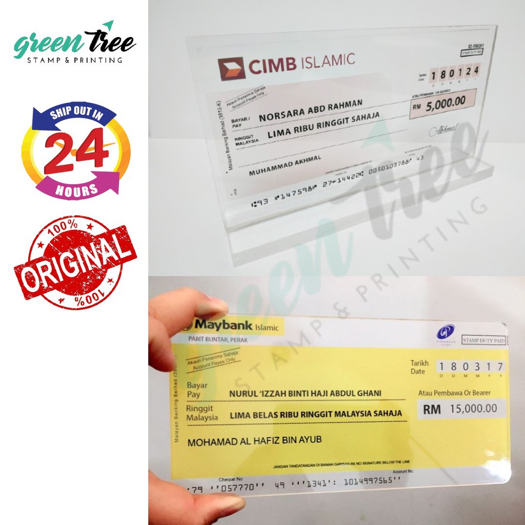 Cheque Mock Up (Hantaran Kahwin / Saguhati) | Shopee Malaysia