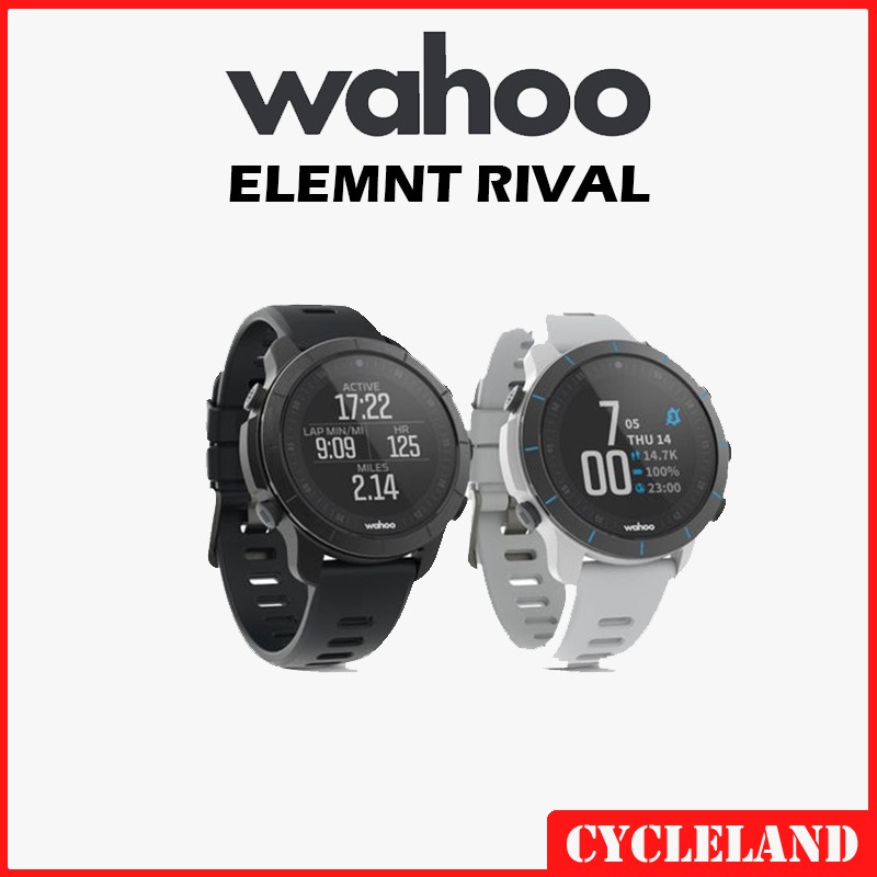 WAHOO ELEMNT RIVAL MULTISPORT GPS SMARTWATCH (BLACK / WHITE) | Shopee ...