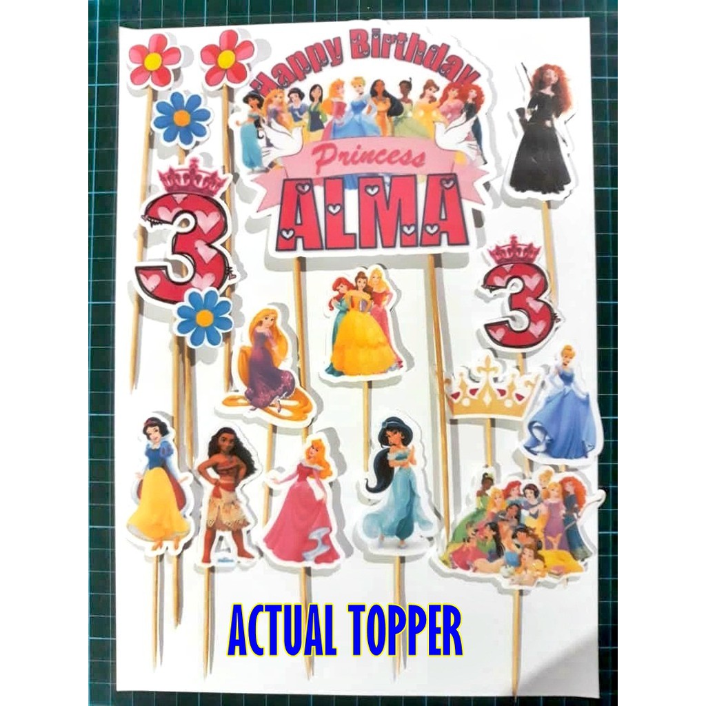 CUSTOM new design CAKE TOPPER Laminated Material Preorder | Shopee Malaysia