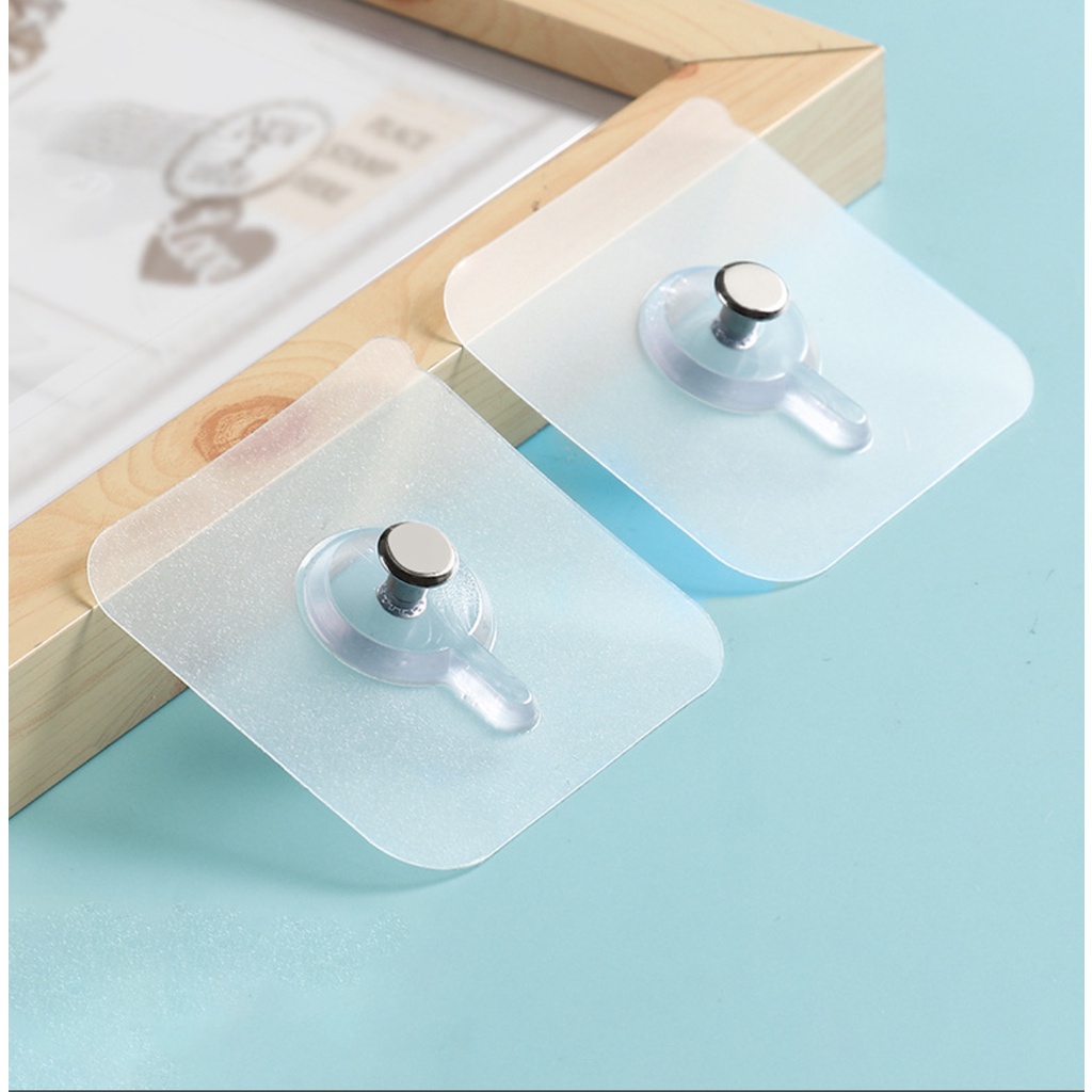 Hook Nail Punch-Free Screw Stickers Photo Frame Holder Rack Wall ...