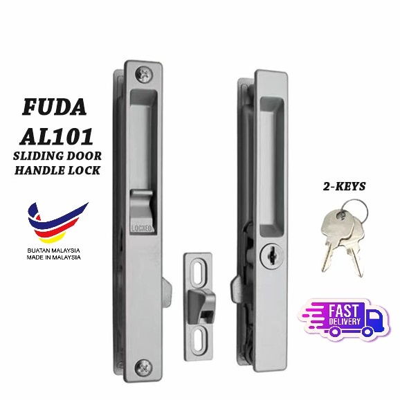 FUDA AL101 Aluminium Glass Sliding Door Lock 25mm | Shopee Malaysia