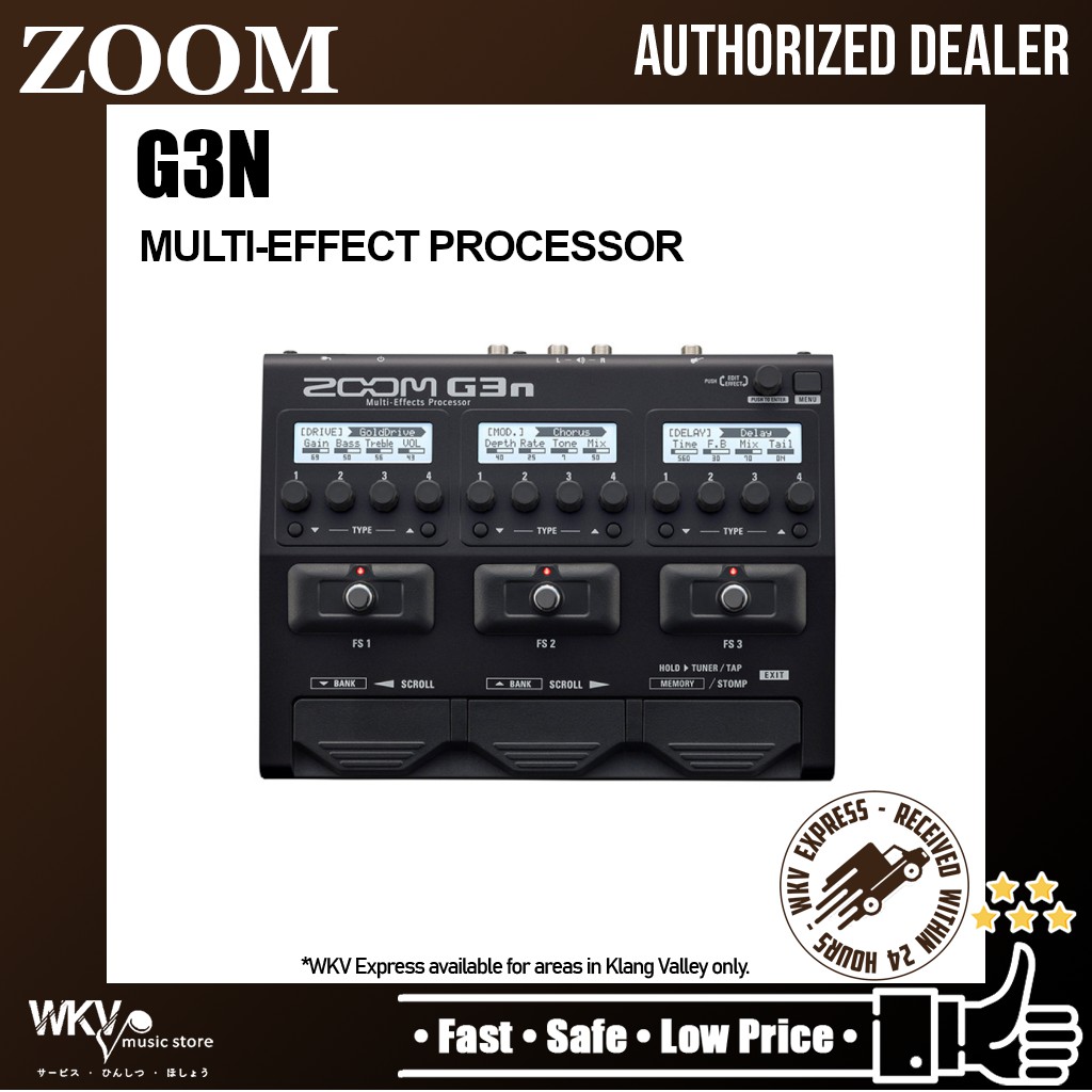 Zoom G3n Multi-Effects Processor Pedalboard-style Guitar Multi Effects (G3-n) | Shopee Malaysia