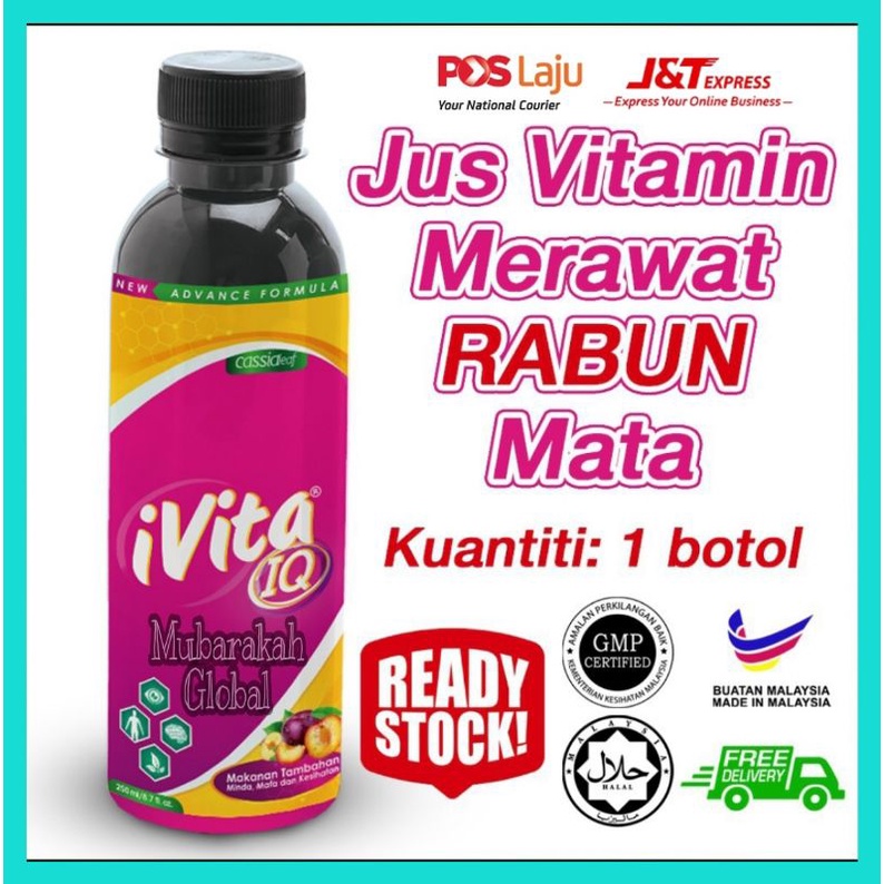 Jus Ivita EyeCare Original HQ Merawat Masalah Rabun Dan Silau Mata ...