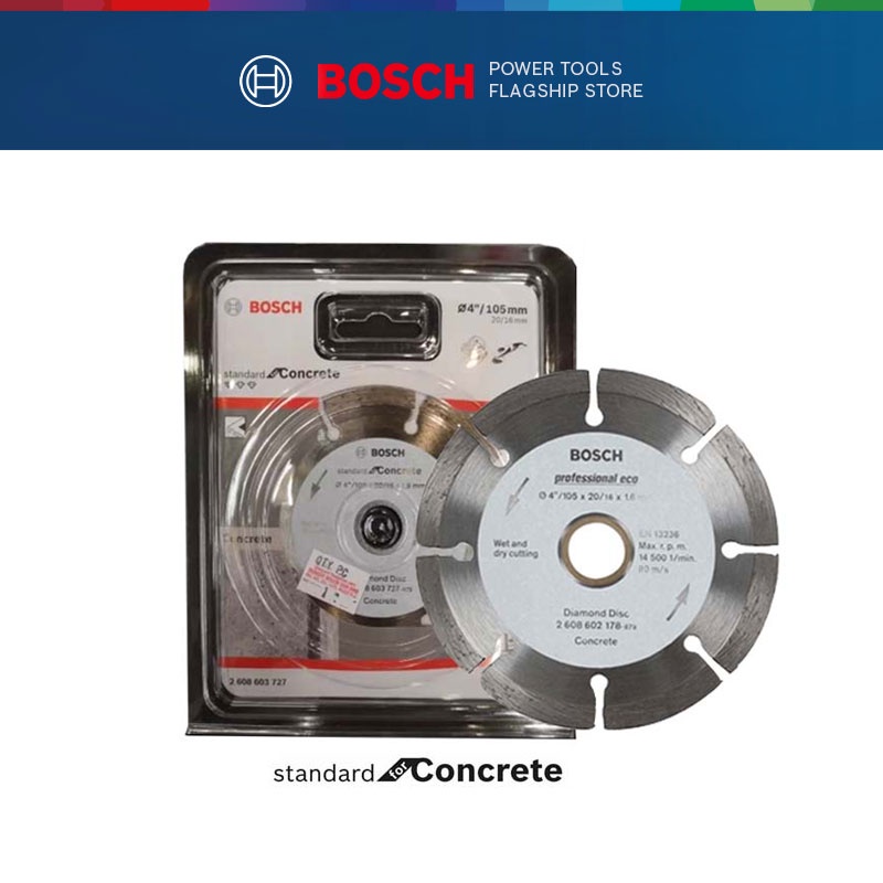 BOSCH Diamond Cutting Disc Standard For Concrete (105 x 16/20mm ...