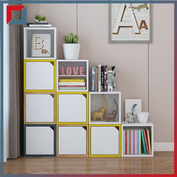 Simple storage cabinet free combination lattice cabinet modern small ...