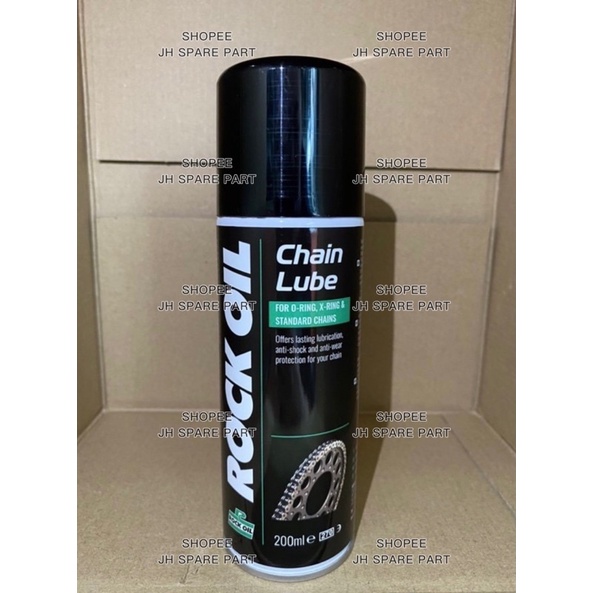 Rock Oil Chain Lube (minyak rantai)(spray rantai)200ml｜O-Ring｜X-Ring｜Standard Chain | Shopee ...