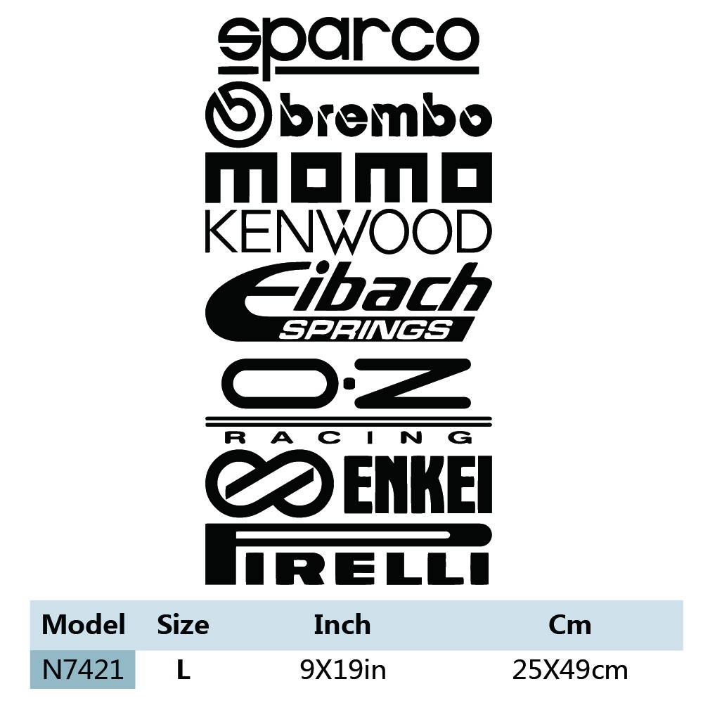 Jdm Racing Sponsor Stickers For Cars Car Decal Sticker Art Car Quotes ...