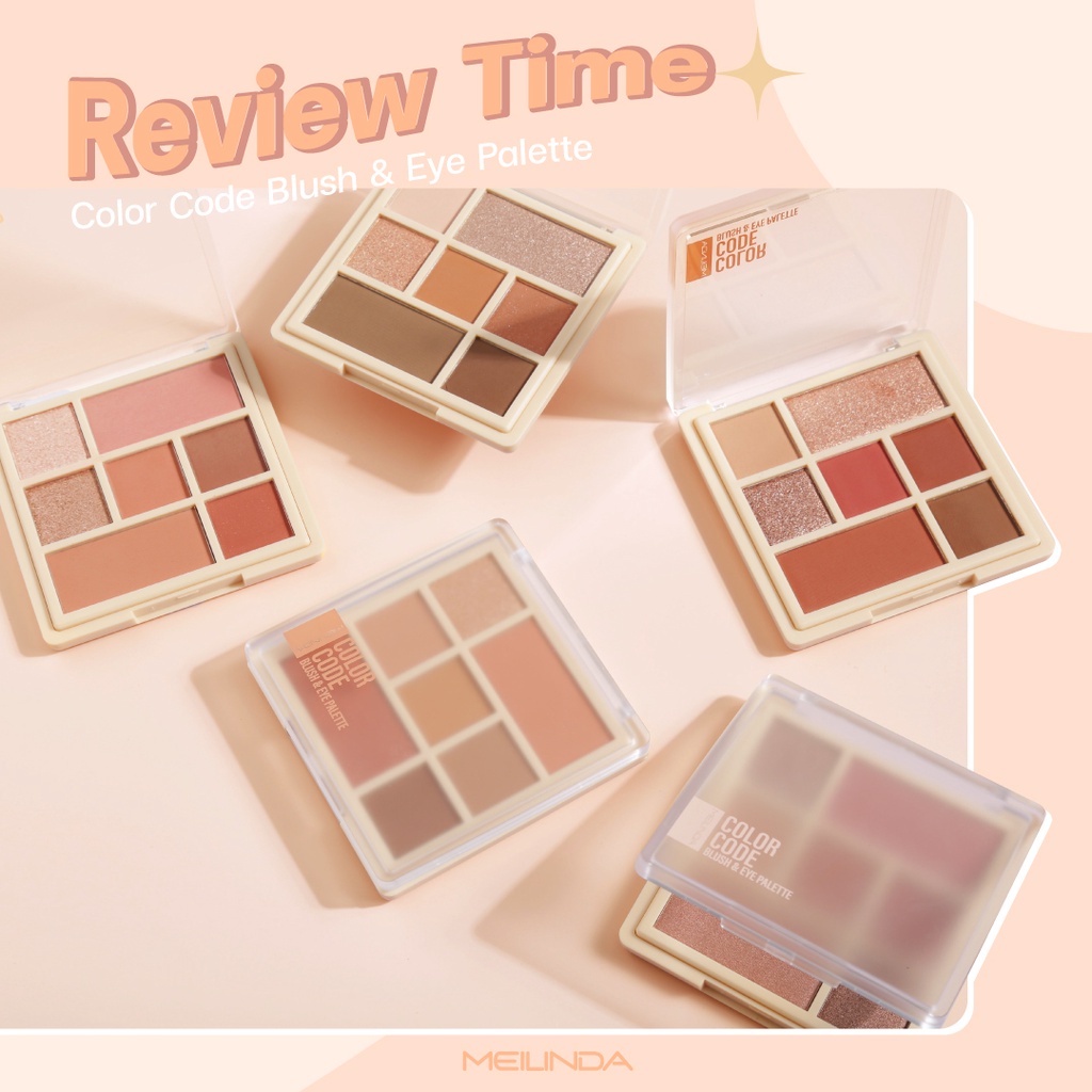 MC3111 MEILINDA Color Code Blush & Eye Palette Melinda Eyeshadow 5 ...
