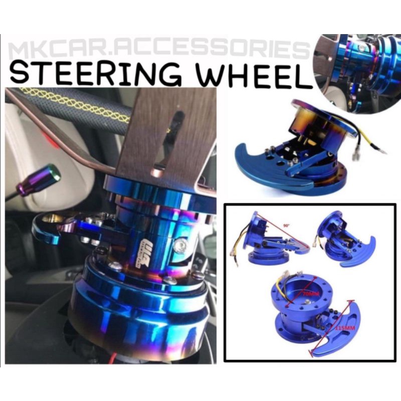 NEO CHROME RACING STEERING WHEEL QUICK RELEASE HUB KIT ADAPTER BODY ...