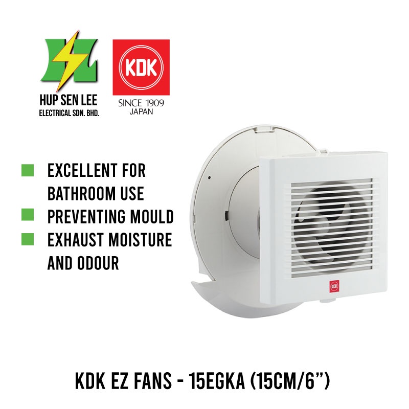 KDK 15EGKA Exhaust Fan / Exos Fan 6 inci / exos fan / (15cm/6 ...