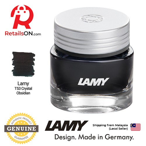 LAMY T53 Crystal Ink Bottle 30ml - Obsidian / Fountain Pen Ink Bottle ...