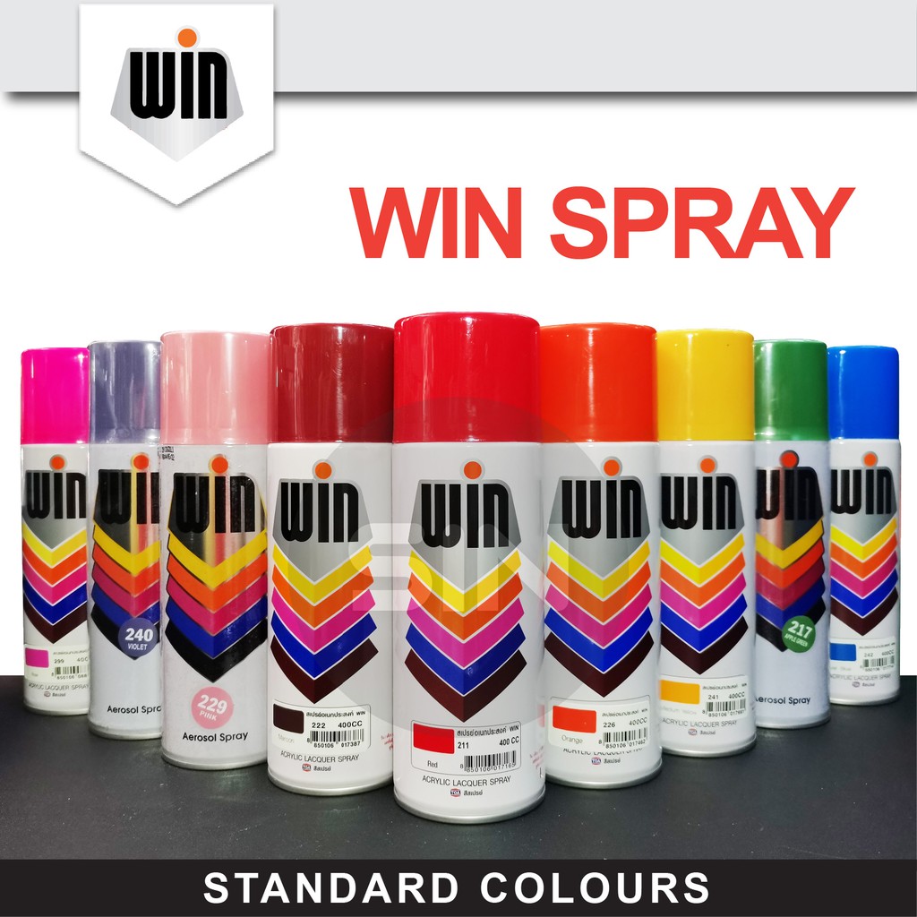 TOA Paint WIN Aerosol Spray Paints 400ML Standard Colours | Shopee Malaysia