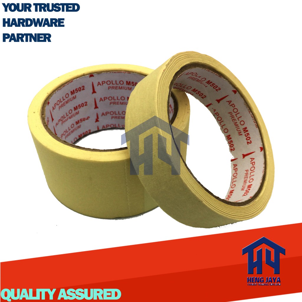 [Apollo] ORIGINAL M502 Masking Tape 18 Yards(16.5 Meter) | Shopee Malaysia
