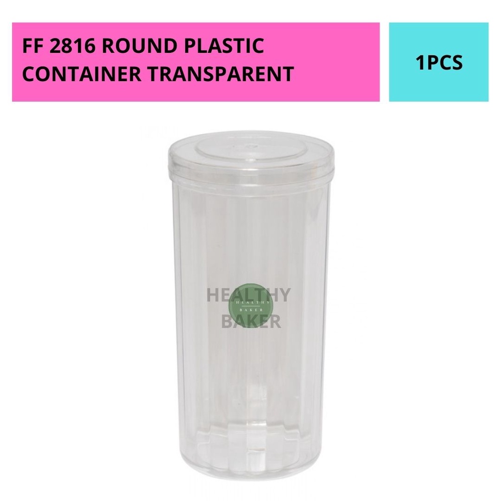 READY STOCK FF 2816 ROUND PLASTIC CONTAINER TRANSPARENT / BALANG KUIH ...