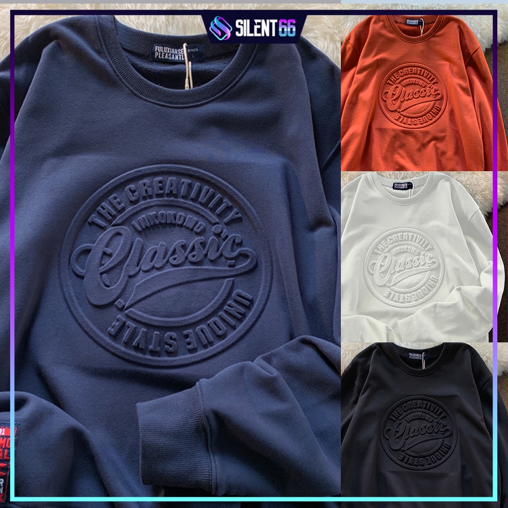READY STOCK Unisex Men & Women Couple 3D Printing Long Sleeve Sweater ...