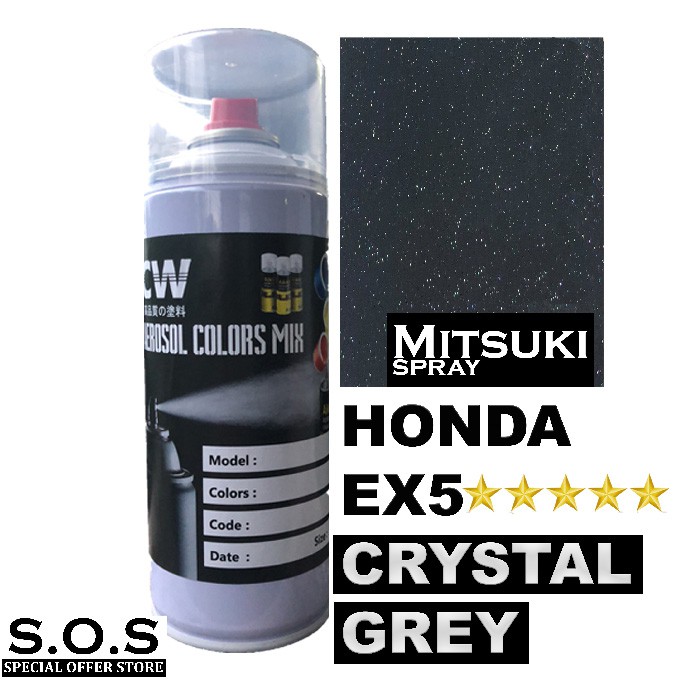 2K Paint Honda EX5 Crystal Grey H17214 Mitsuki Spray 400ml | Shopee ...