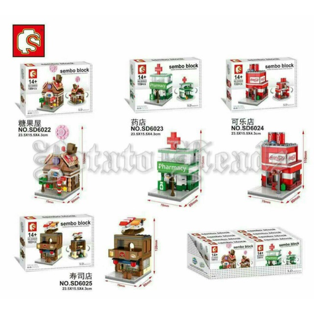 SEMBO BLOCKS STORE SERIES 4 FULL SET (COMPATIBLE) | Shopee Malaysia
