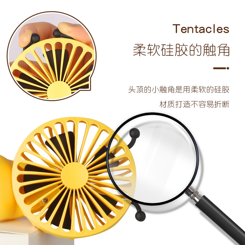 Bees Lovely Style Manual Mini Fan_Hand Pressure KD149 *Ready Stock ...