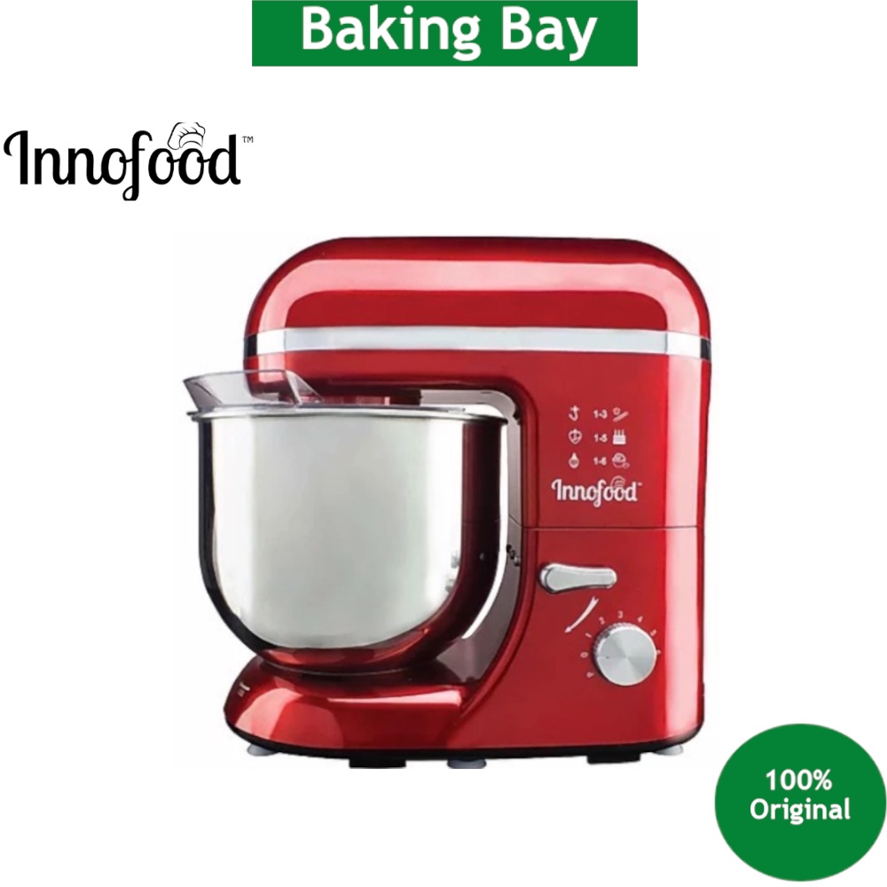 INNOFOOD Stand Mixer KT-609 (6.5L) RED / PINK / SILVER Pengadun Elektrik KT609 1300W Motor ...