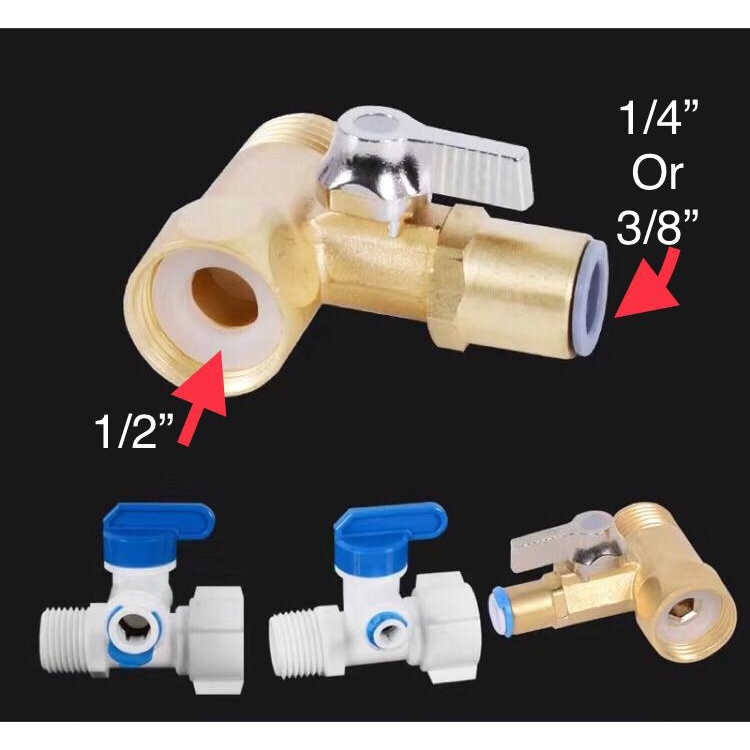 Water Filter System water tapping, pipe adapter for inlet from water ...