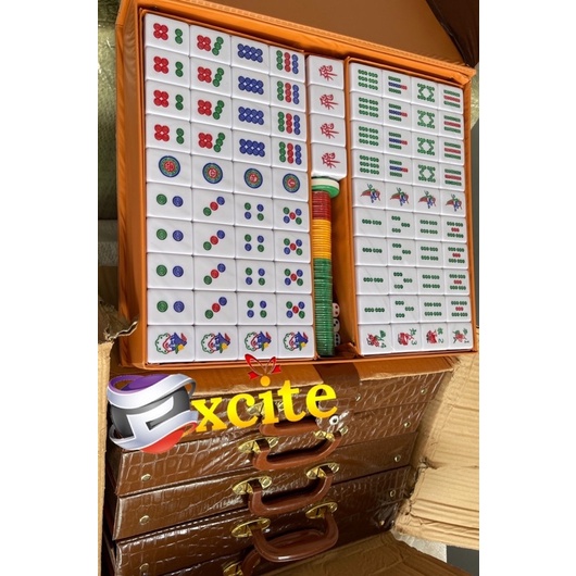 JOHOR现货 Mahjong麻將 4人 3人 4 players (168 tiles) | Shopee Malaysia