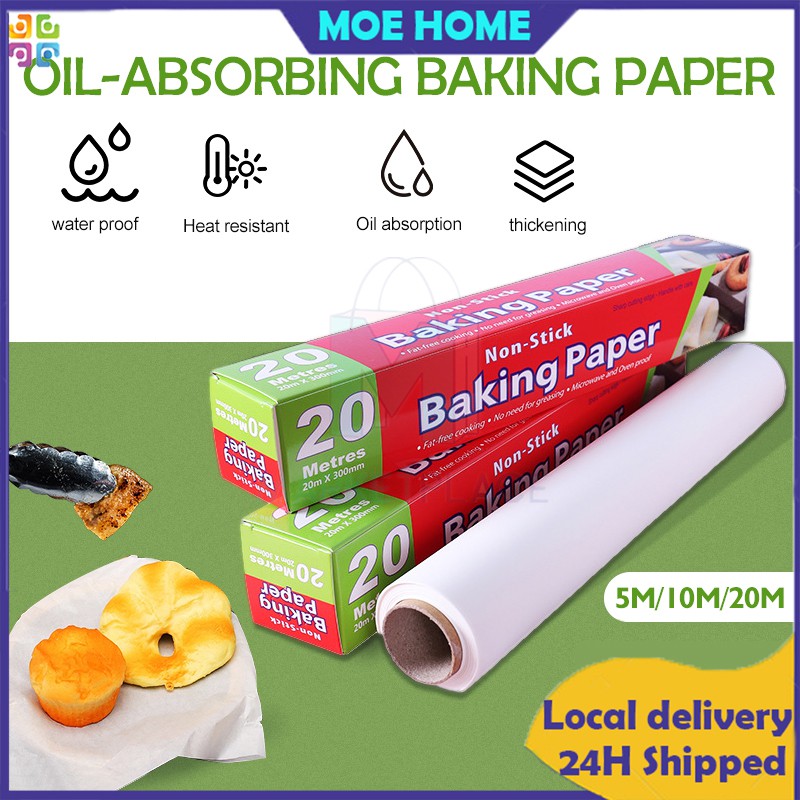 Double-sided Silicone Oil Paper Parchment Rectangle Oven Baking Sheets ...