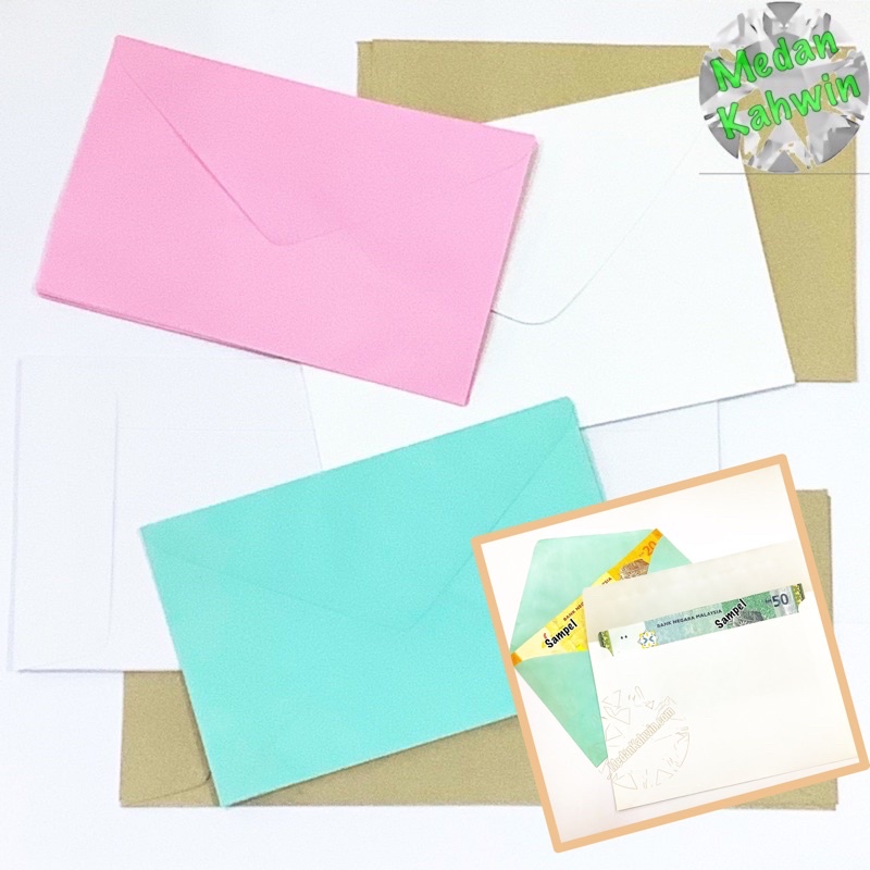 #SV020204 (20 ~ 30pcs) Sampul Surat Duit Kad Jemputan Envelope @ 5 ...
