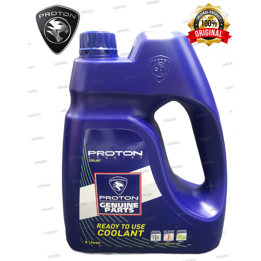 PROTON GENUINE RADIATOR COOLANT (BLUE) 4L PW990731 SAGA BLM FLX WIRA ...