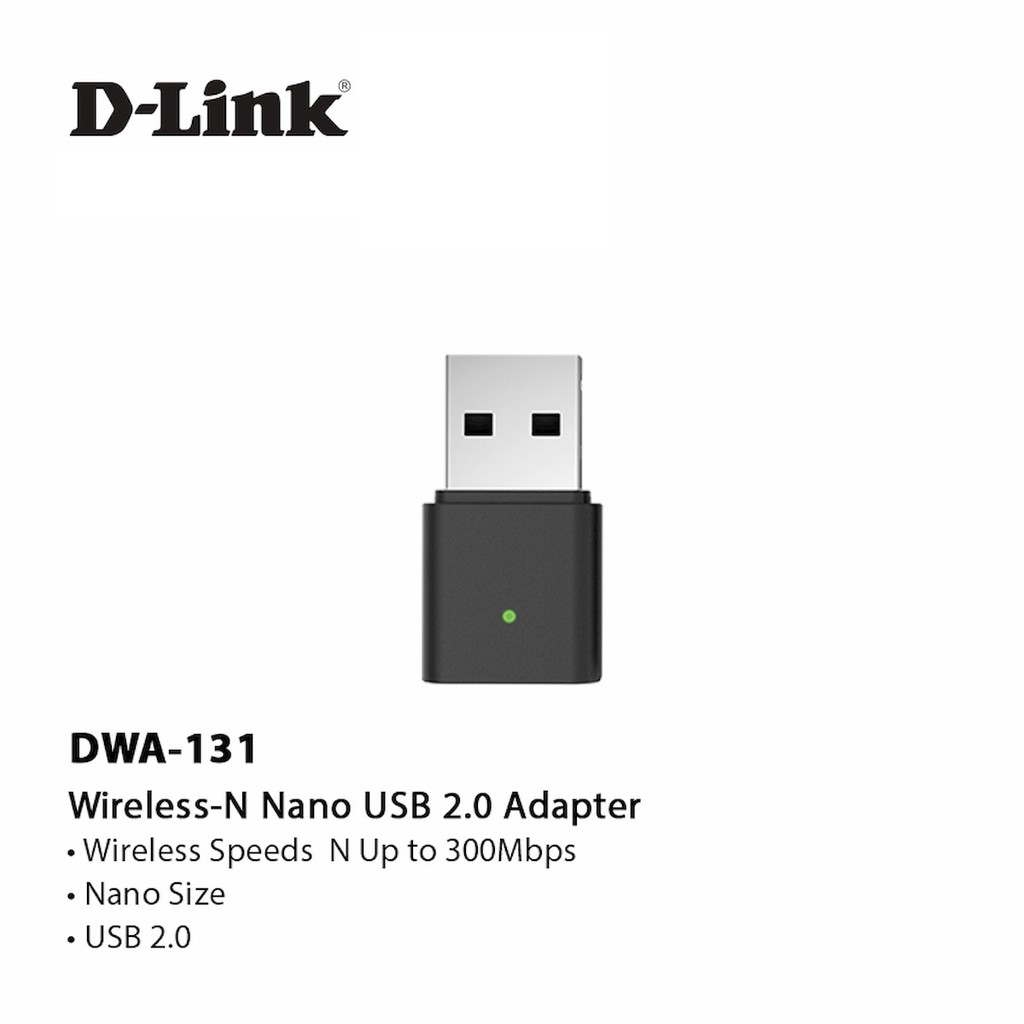 D-Link Wireless N-300 Mbps USB Wi-Fi Network Adapter (DWA-131) | Shopee ...