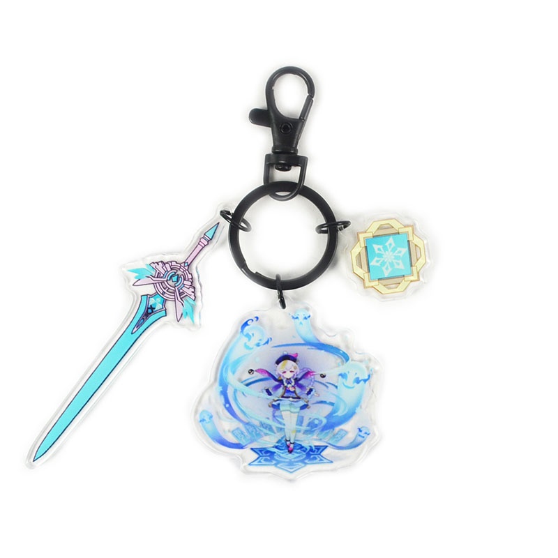 3 in 1 Genshin Impact Keychain genshin impact Raiden Shogun miko Xiao ...