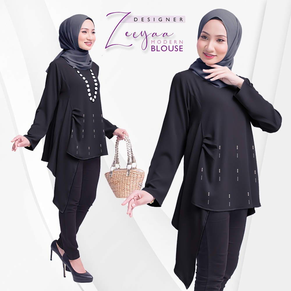 🔥 Hot Arrival 🔥 Zeeyaa Designer Blouse Muslimah with Batu by Haute ...