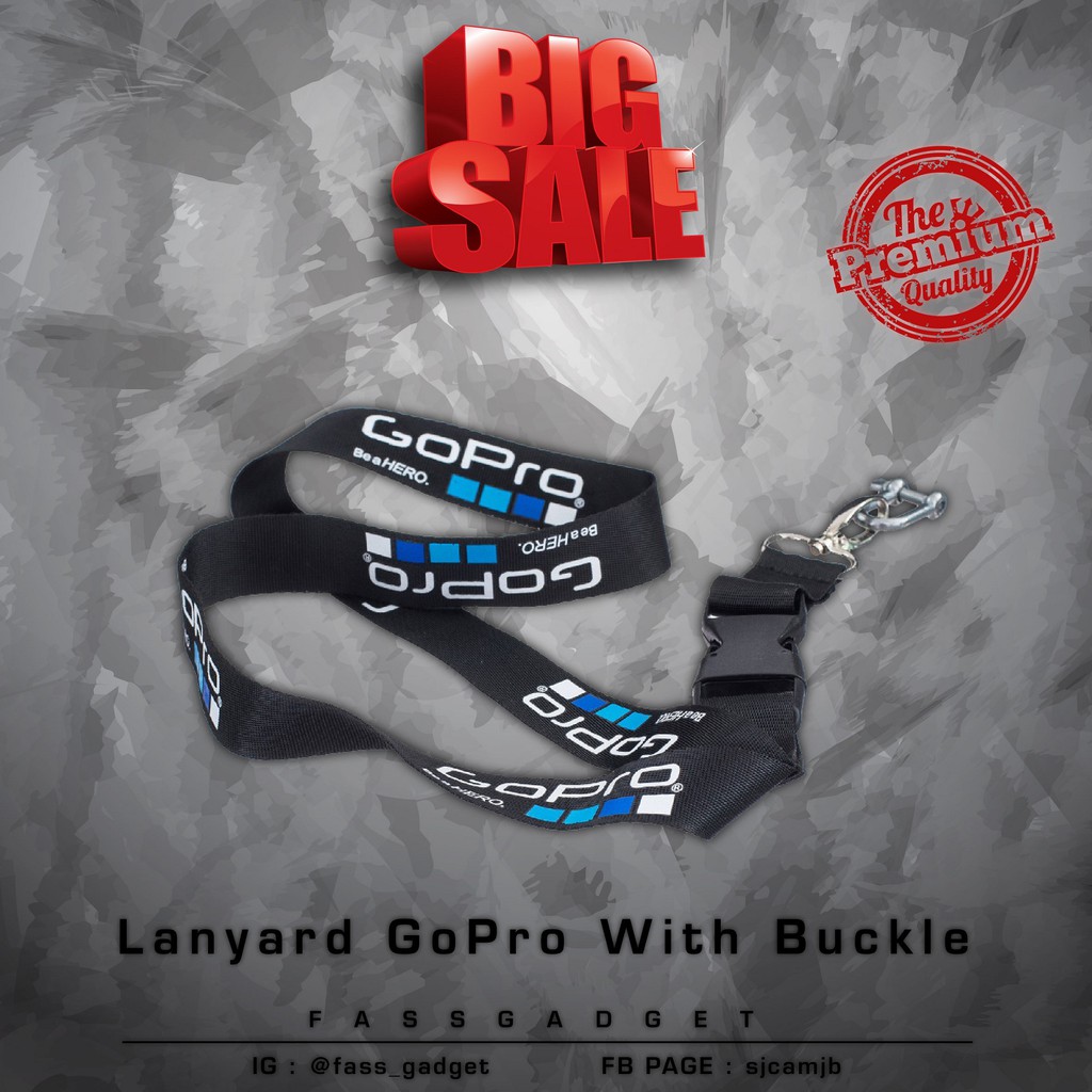 (🔥READYSTOCK) LANYARD GOPRO BUCKLE (SHOOT) For Gopro Dji Insta360 Eken ...