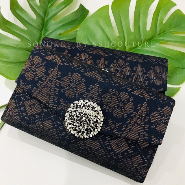 Songket Clutch Beg Songket Raya | Shopee Malaysia