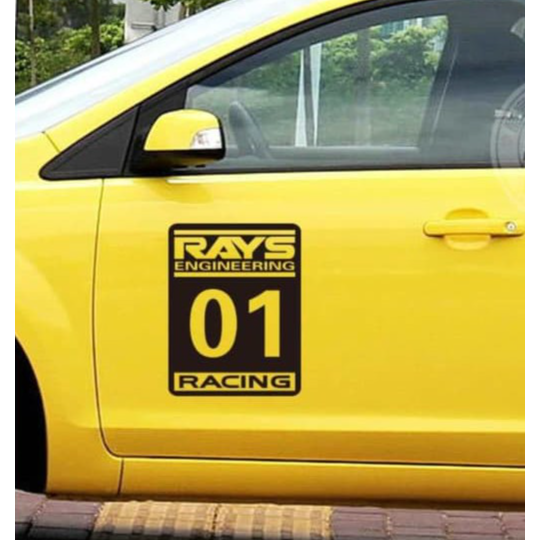 CUTING STICKER RAY NUMBER RACING CAR STICKER | Shopee Malaysia