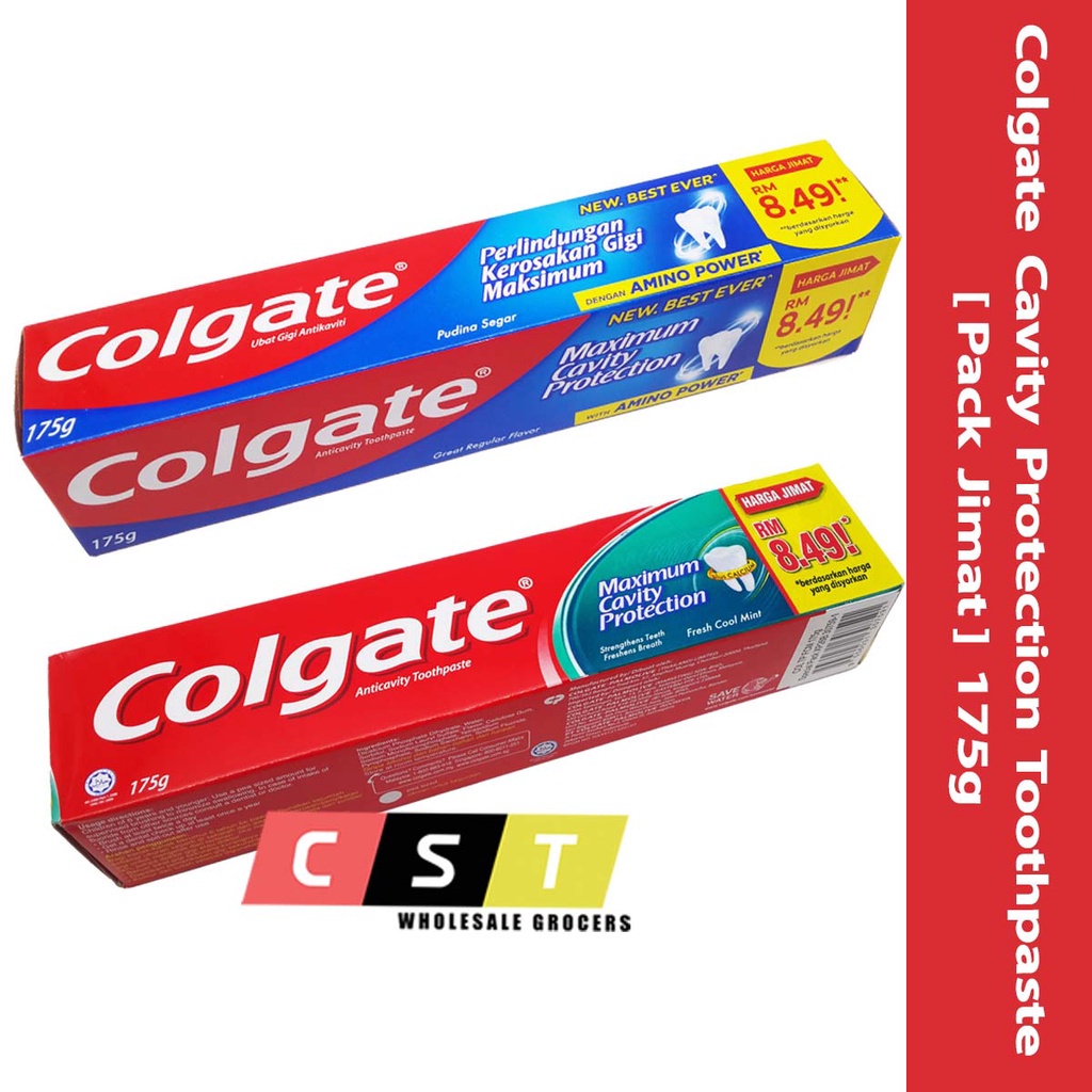 Colgate Cavity Protection Toothpaste (Pack Jimat) [Fresh Cool Mint ...