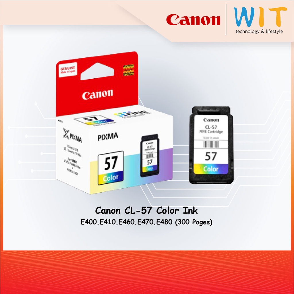 Canon CL-57 Color Ink - E400,E410,E460,E470,E480 (300 Pages) | Shopee ...