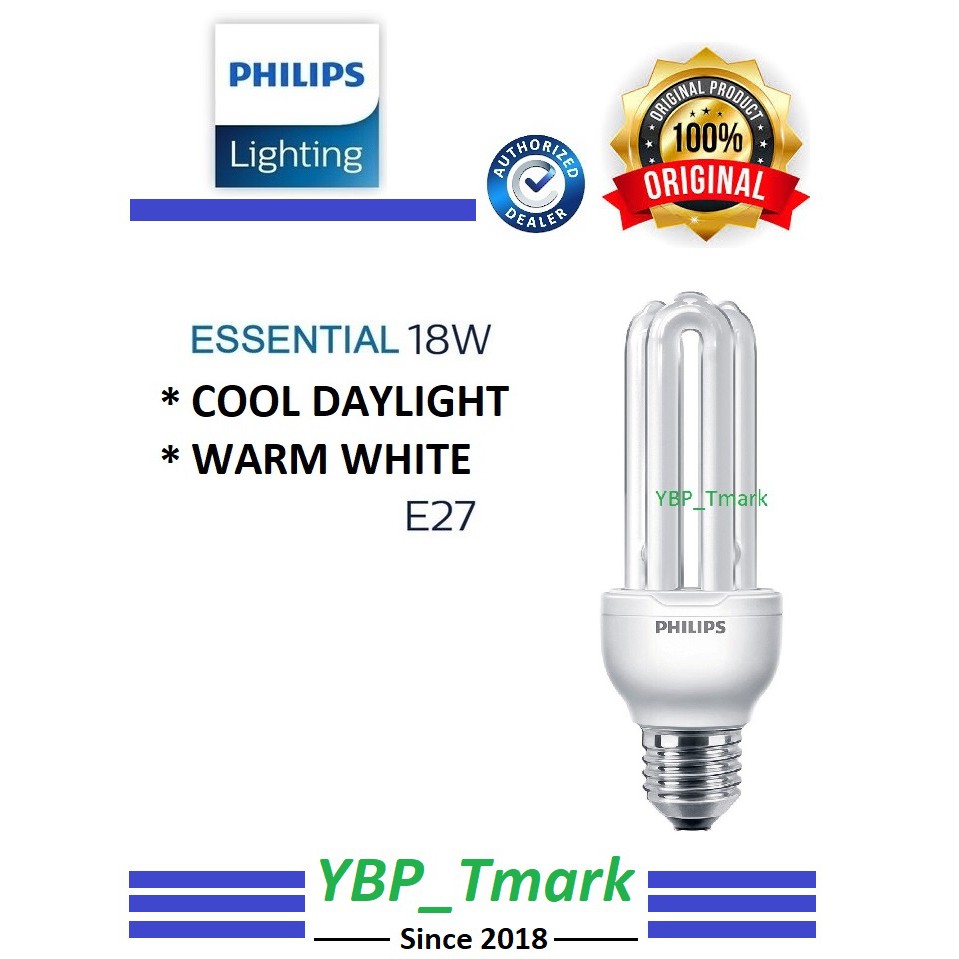 Philips / Panasonic Energy Saving PLCE 18W ES D/L / W/W Light Bulb @YBP ...